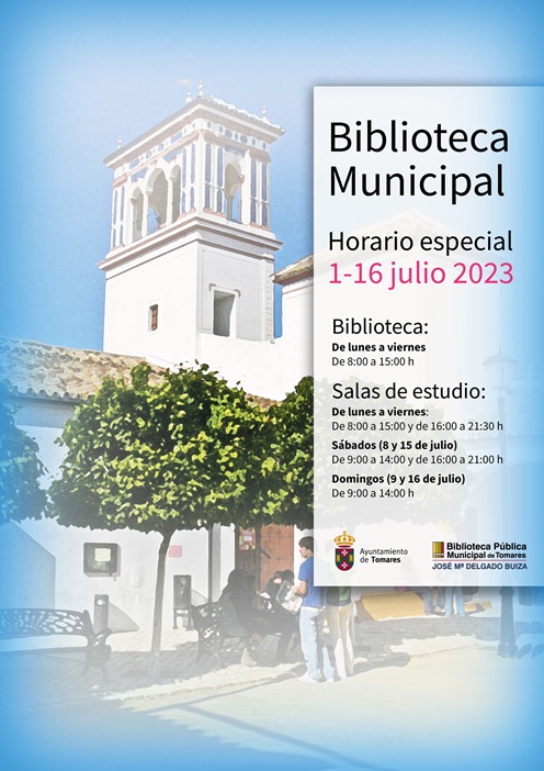 DEL 1 AL 16 DE JULIO: HORARIO DE LA BIBLIOTECA MUNICIPAL PARA FACILITAR EL ESTUDIO DE LOS ...